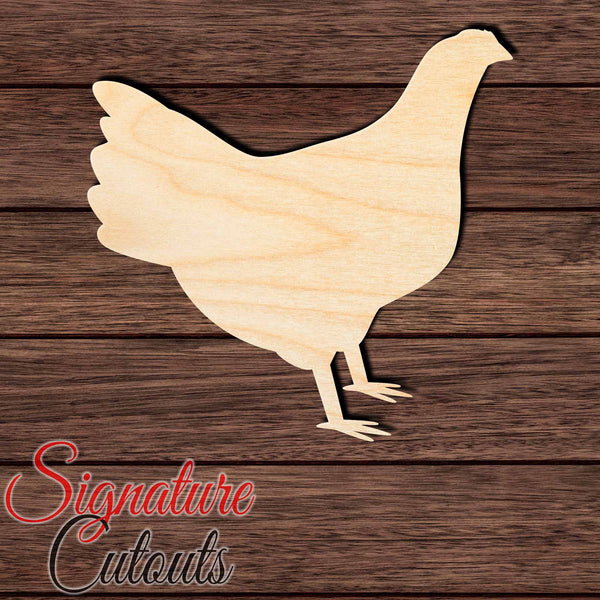 chicken-007-cornish-hen-shape-cutout-in-wood-craft-shapes-bases ...