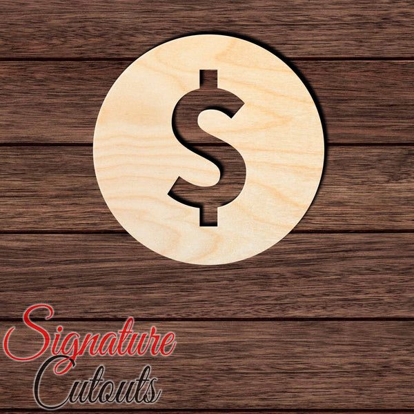 dollar-sign-001-circle-shape-cutout-wood-shape-cutout-signature-cutouts ...