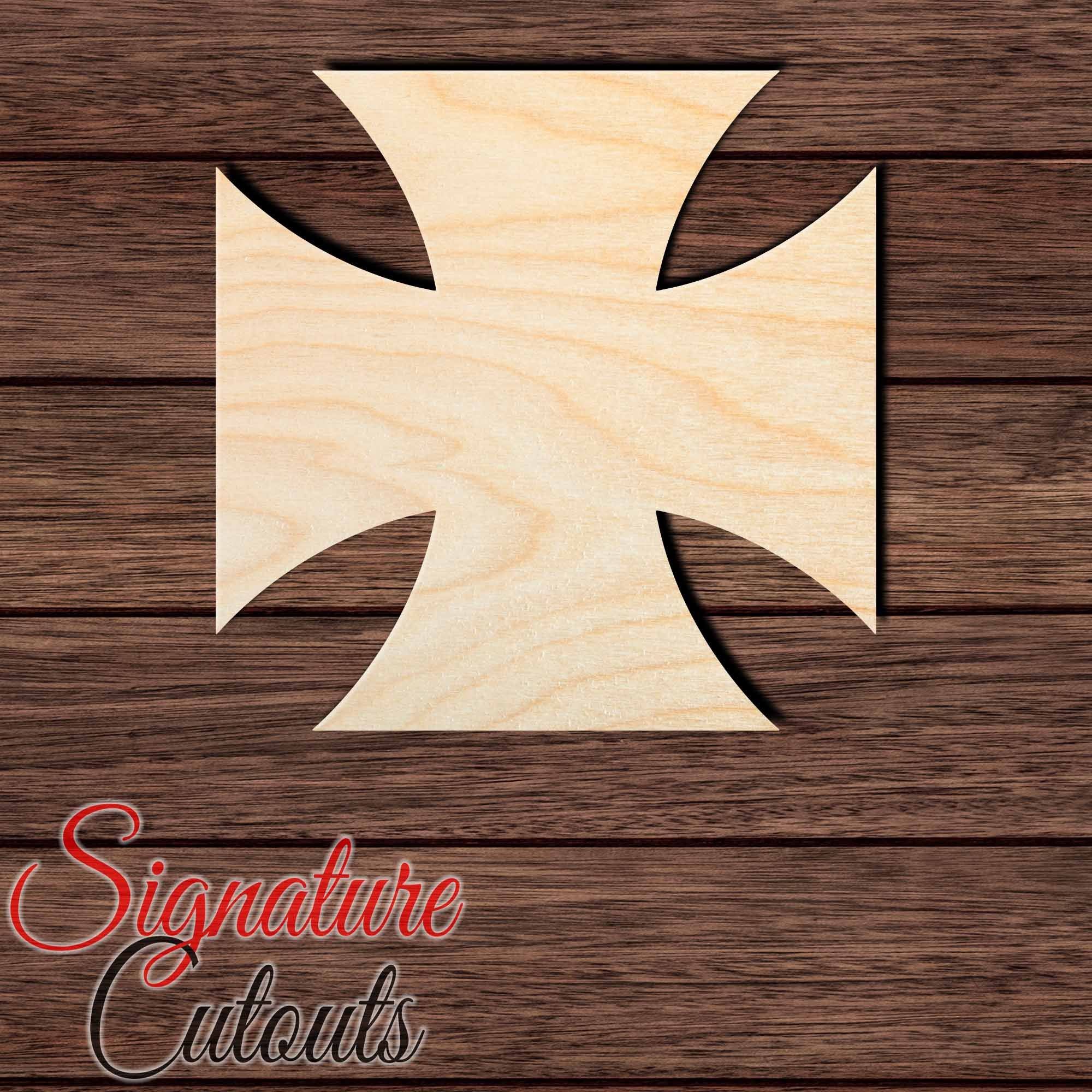 Maltese Cross 005 Shape Cutout – Signature Cutouts